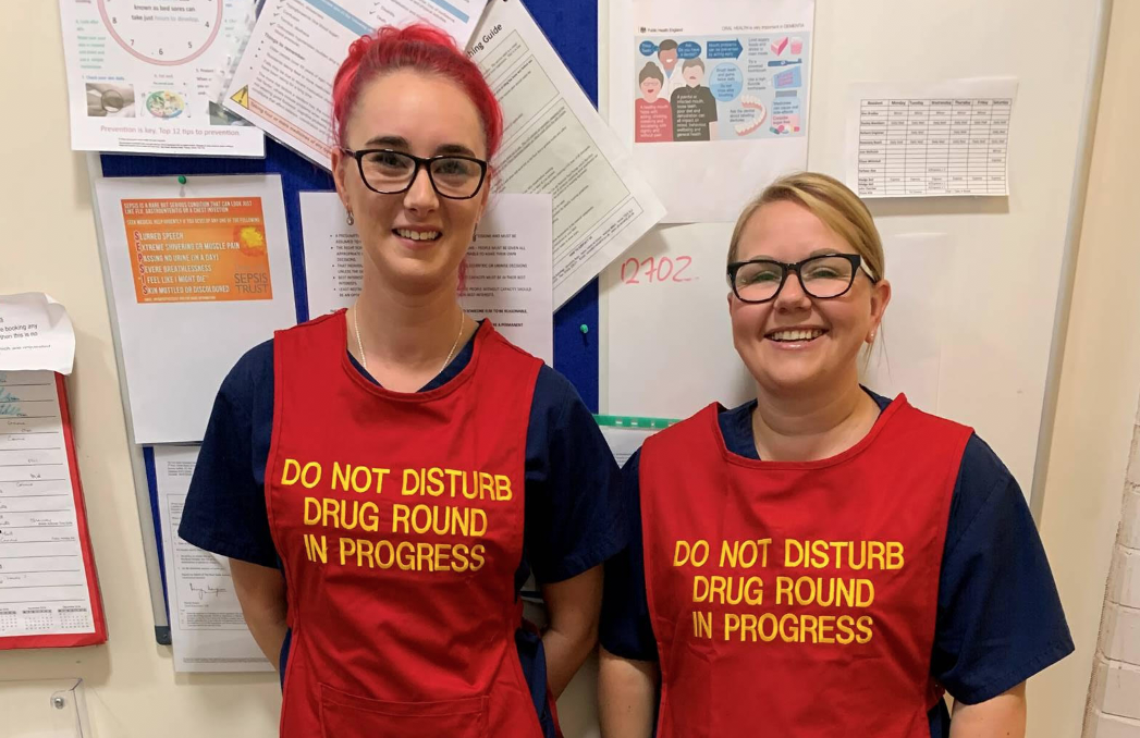 Med Girls wearing a Med Tabard – Harbour Rise