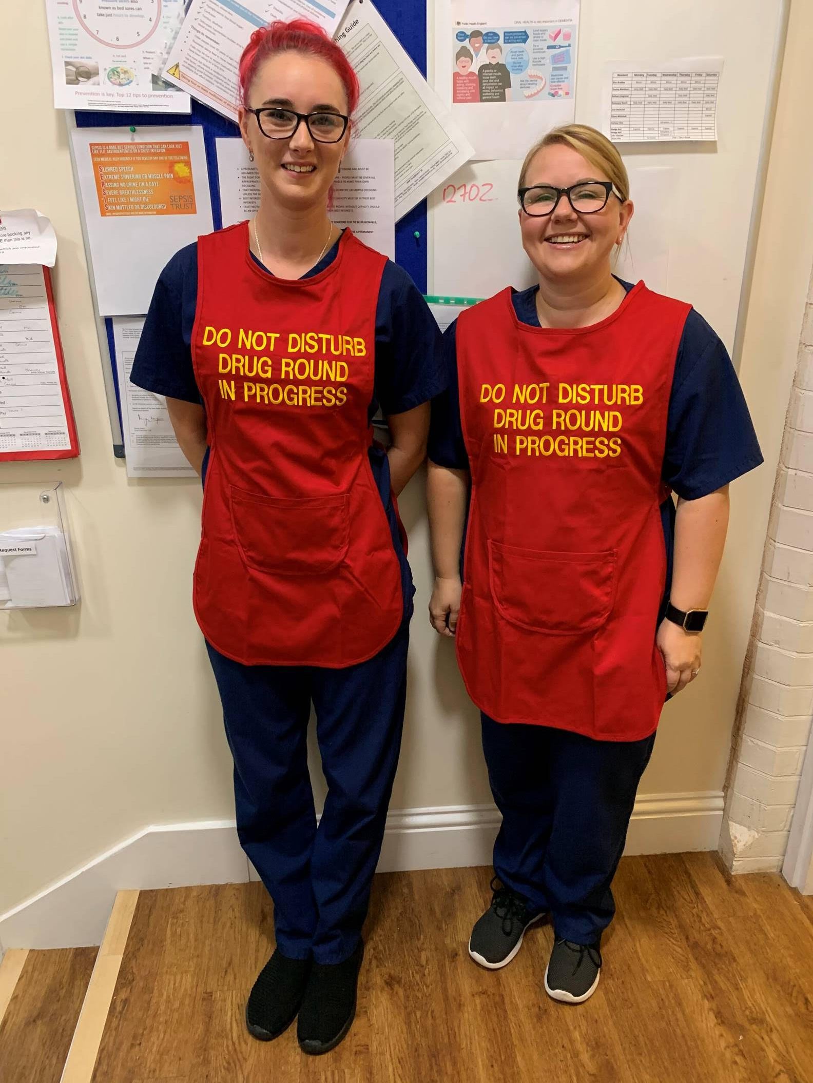 Med Girls wearing a Med Tabard – Harbour Rise